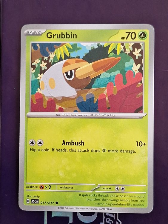 Grubbin - Pokemon Ascended Heroes (Gebraucht) in Altstätten SG für CHF ...