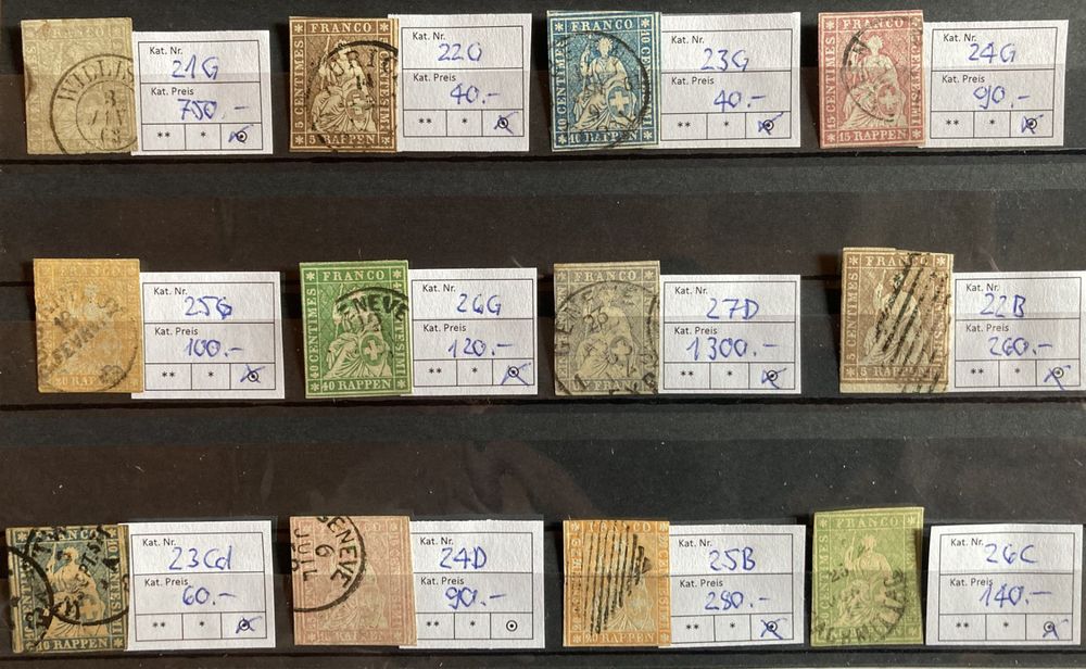 Strubel Los, 12 Stk, inkl. 21G und 27D, SBK 3270 CHF | Kaufen auf Ricardo