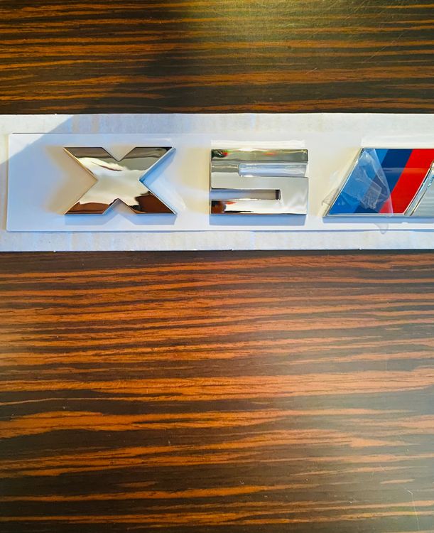 BMW X5M Emblem Logo Schriftzug NEU in Chrom | Kaufen auf Ricardo