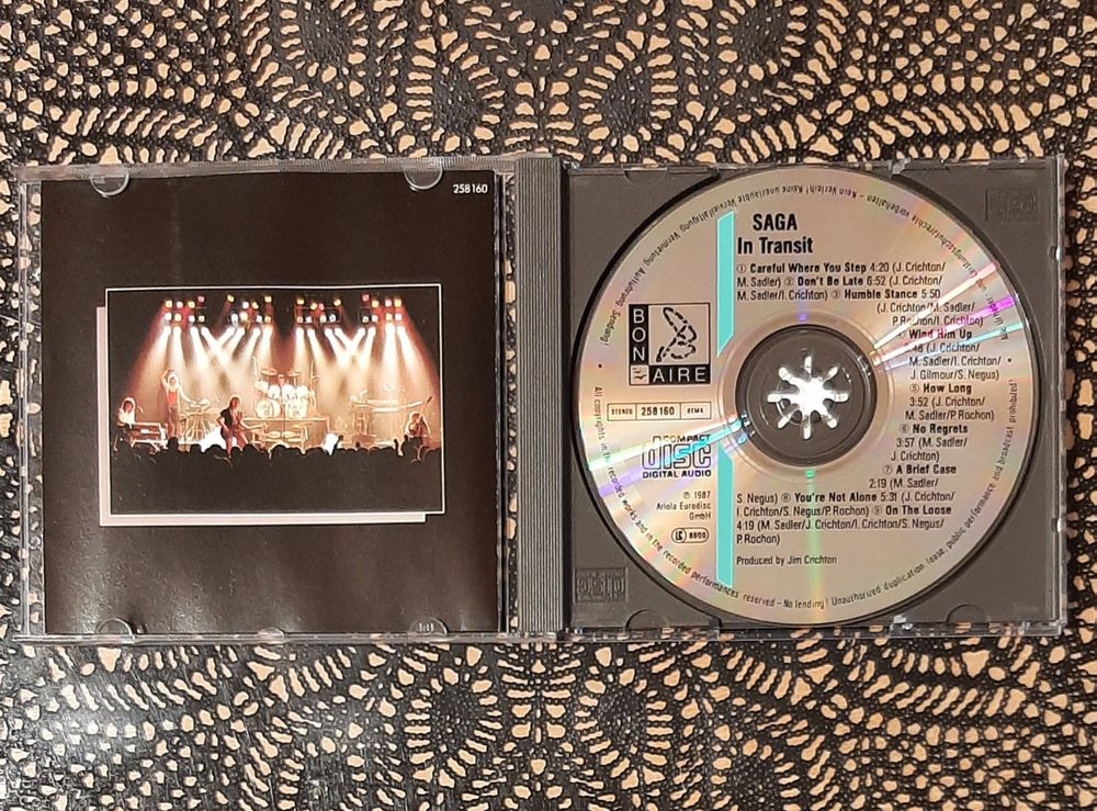 Saga - In Transit LIVE, UK Prog.Rock CD Album 1987 (Gebraucht) in ...