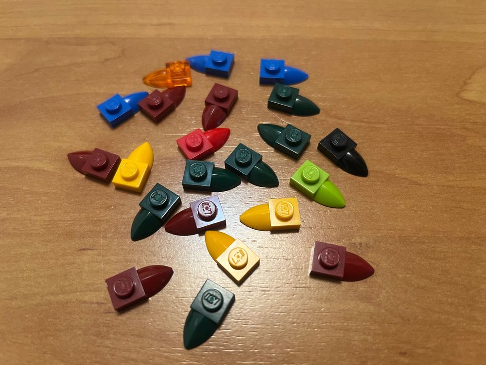 Lego 22x Platte 1×1 Zahn (49668) (Gebraucht) in Basel für CHF 2.25 ...