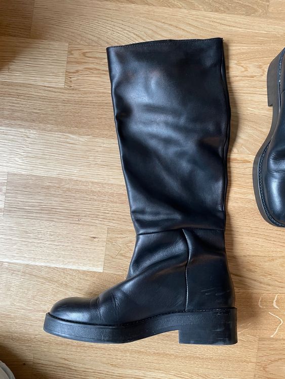Zara Leather Riding Boots 37 | Kaufen auf Ricardo