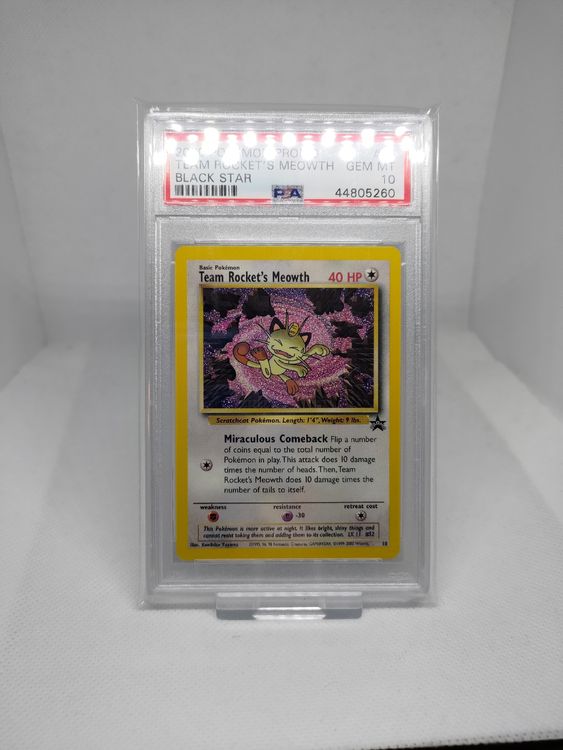 Pokemon PSA 10 - Team Rocket's Meowth | Kaufen auf Ricardo