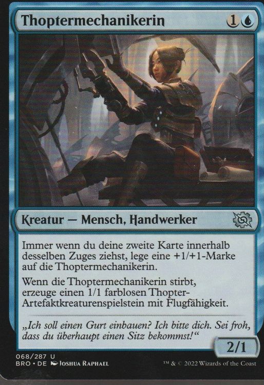 TCG Magic The Gathering MTG De BRO 068 /287 Thoptermechanike (Neu (gemäss Beschreibung)) in ...