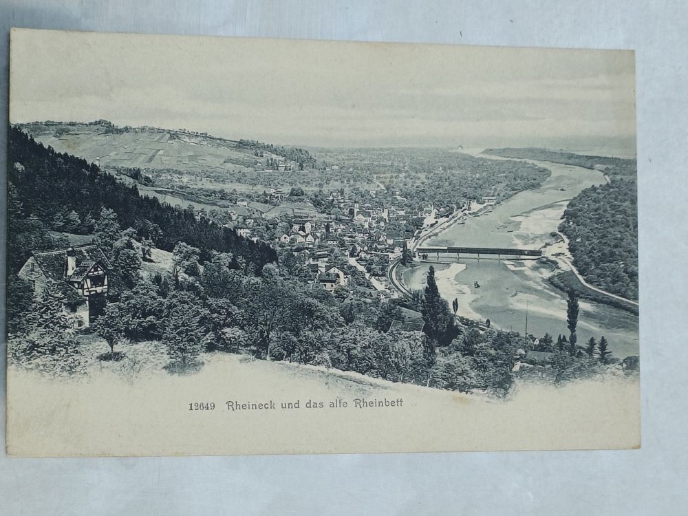 Alte PK / Rheineck und das alte Rheinbett / gelaufen 1908 (Gebraucht) in Brugg AG für CHF 15 ...
