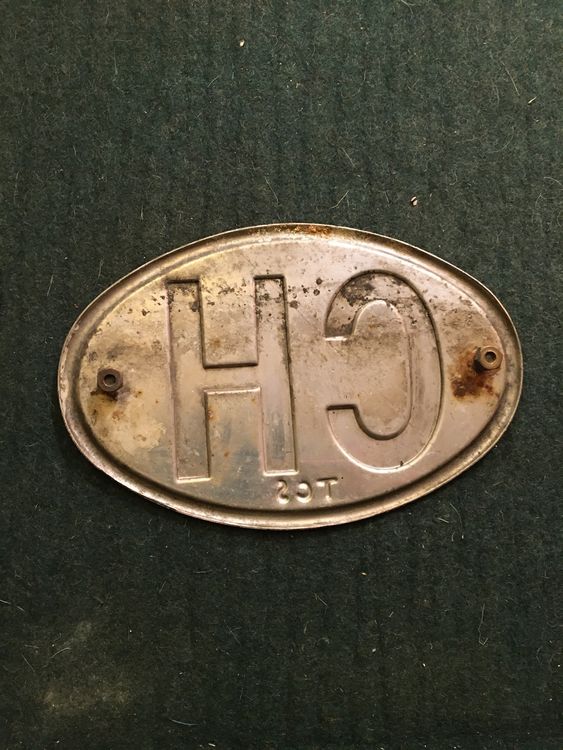 Altes CH zeichen aus blech | Kaufen auf Ricardo