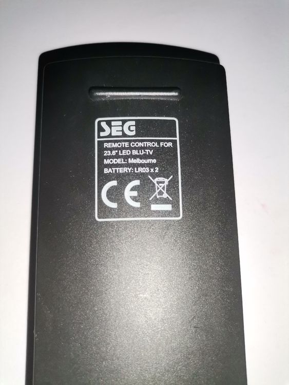 SEG TV Fernbedienung, Modell Melbourne, Top Zustand! (Neu (gemäss ...