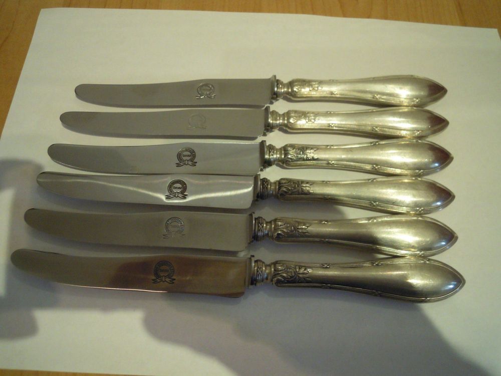 6mal 800 er silber lezler Messer 21.5 cm | Kaufen auf Ricardo