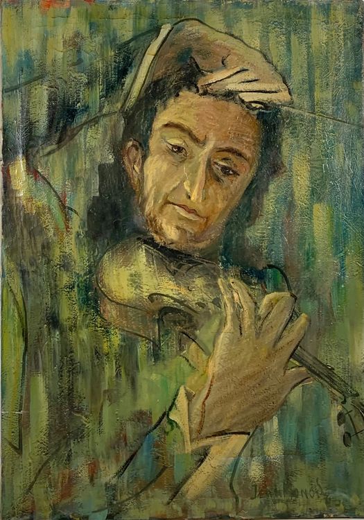 Jean Monod (XX) Gemälde Mann mit Geige (Gebraucht) in Root für CHF 40 ...