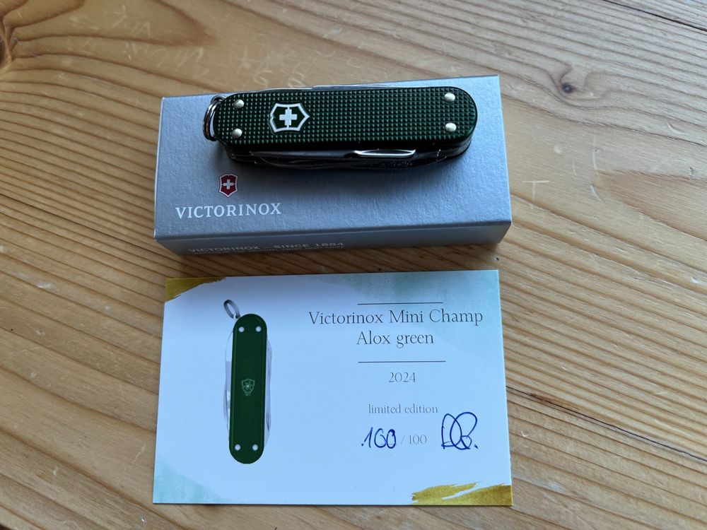 Alox Mini Champ grün Victorinox Sackmesser limited edition (Neu und ...