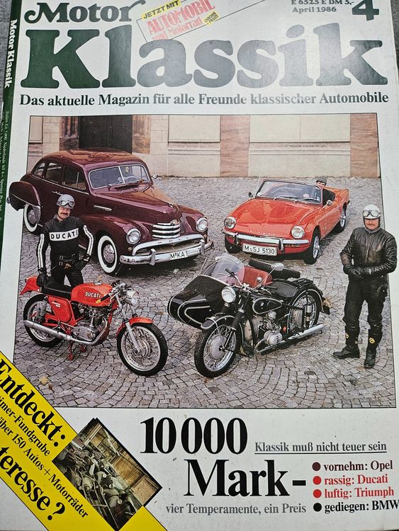 Motor Klassik /86 TR Spitfire Ducati Desmo BNW CS 3200 MG xx (Gebraucht ...