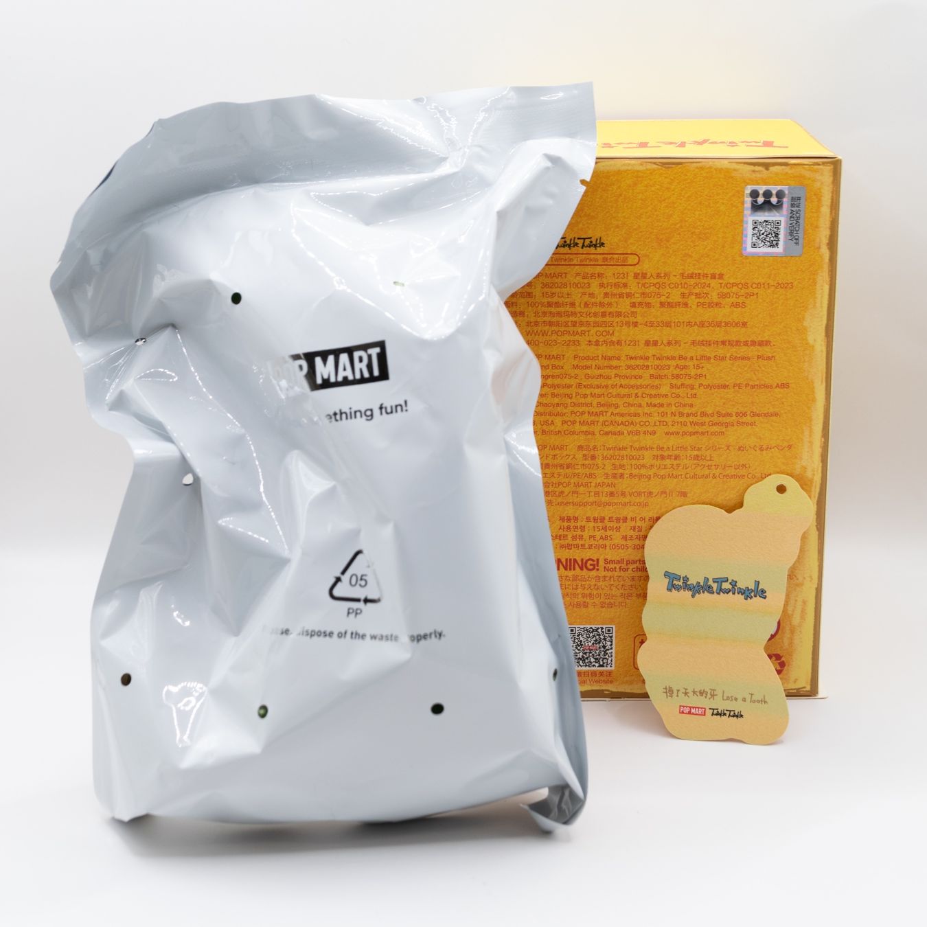 POP MART TWINKLE TWINKLE Be A Little Star Plush LOOSE TOOTH (Neu und ...