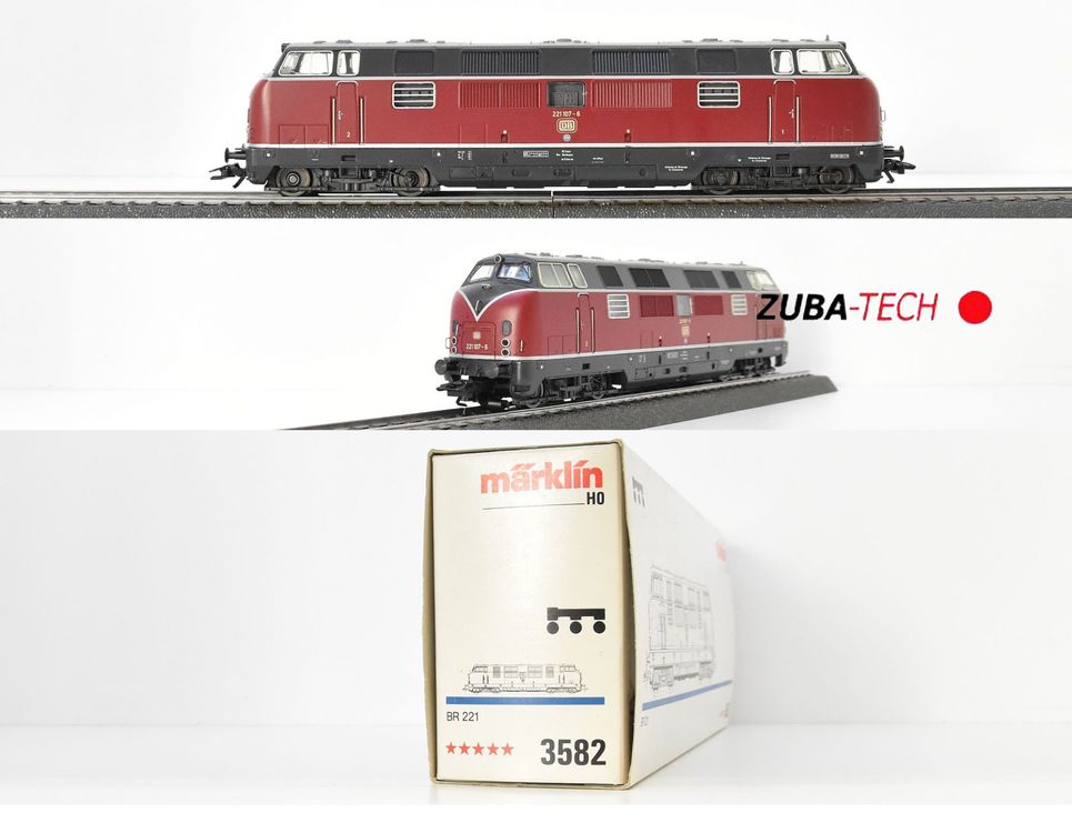 Märklin 3582 Diesellok BR 221 DB H0 WS Analog mit OVP (Gebraucht) in St ...