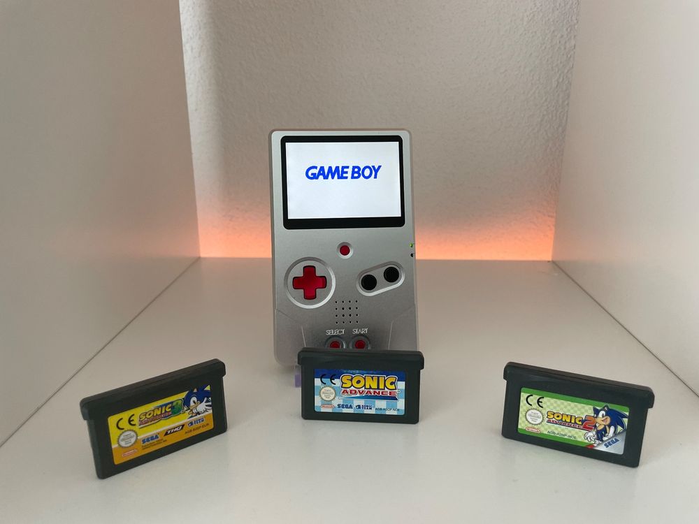 Boxy Pixel Game Boy Advance SP with Sonic collection (Gebraucht) in ...