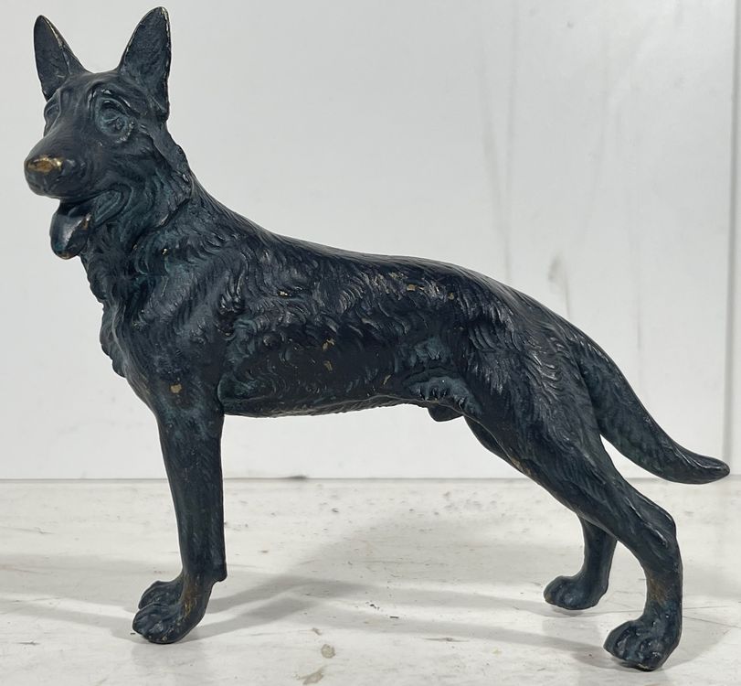 20.Jh Europäische Schule Hund Skulptur aus Bronze | Kaufen auf Ricardo