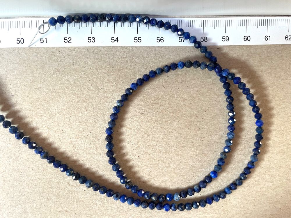 Lapis Lazuli facettiert Strang 3mm 45 cm edle Kette (Neu und originalverpackt) in Leuggern für ...