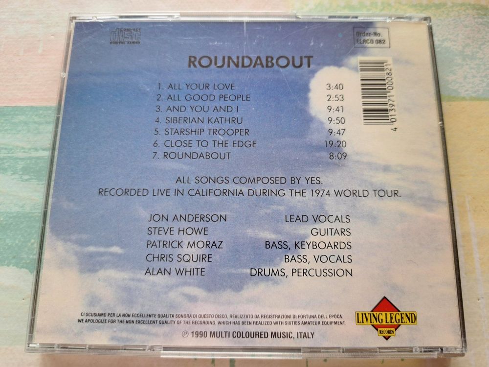 Cd Yes - Roundabout | Kaufen auf Ricardo