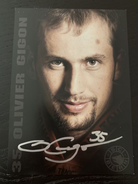 Signierte Sammlerkarte Olivier Gigon SC BERN (Gebraucht) in Uetendorf ...