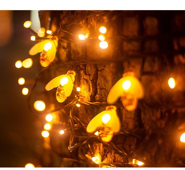 LED Solar Lichter kette Bienen Lampe Garten Warmweiß (Neu (gemäss Beschreibung)) in Kirchdorf AG ...