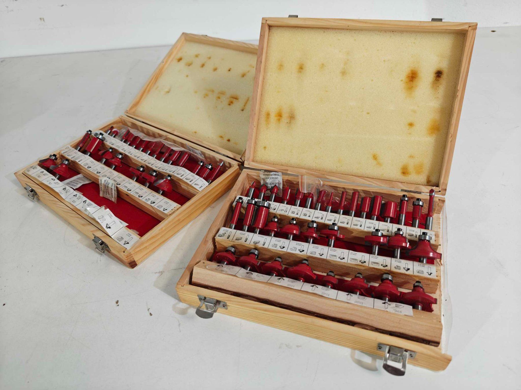 2 x HM Fräsersatz Nutfräser Fräser Oberfräse 8mm Holzfräser (Neu ...