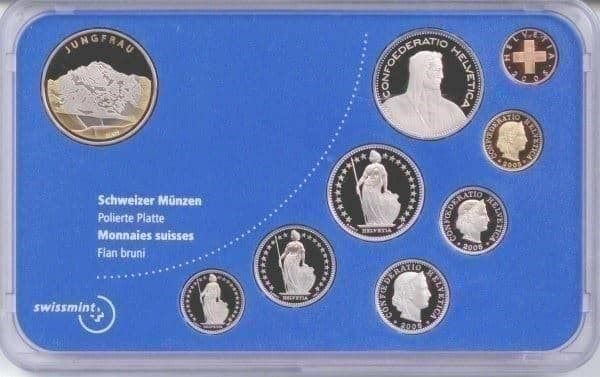 Schweizer Münzsatz 2005 Polierte Platte (Neu und originalverpackt) in Eggersriet für CHF 59 ...