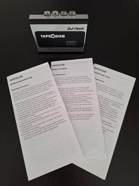 DJ-Tech Tape2USB: Kassetten digitalisieren für PC/Mac (Gebraucht) in ...