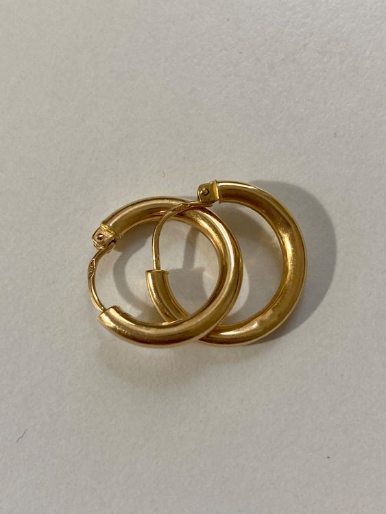 Creolen aus 750er Gelbgold | Kaufen auf Ricardo