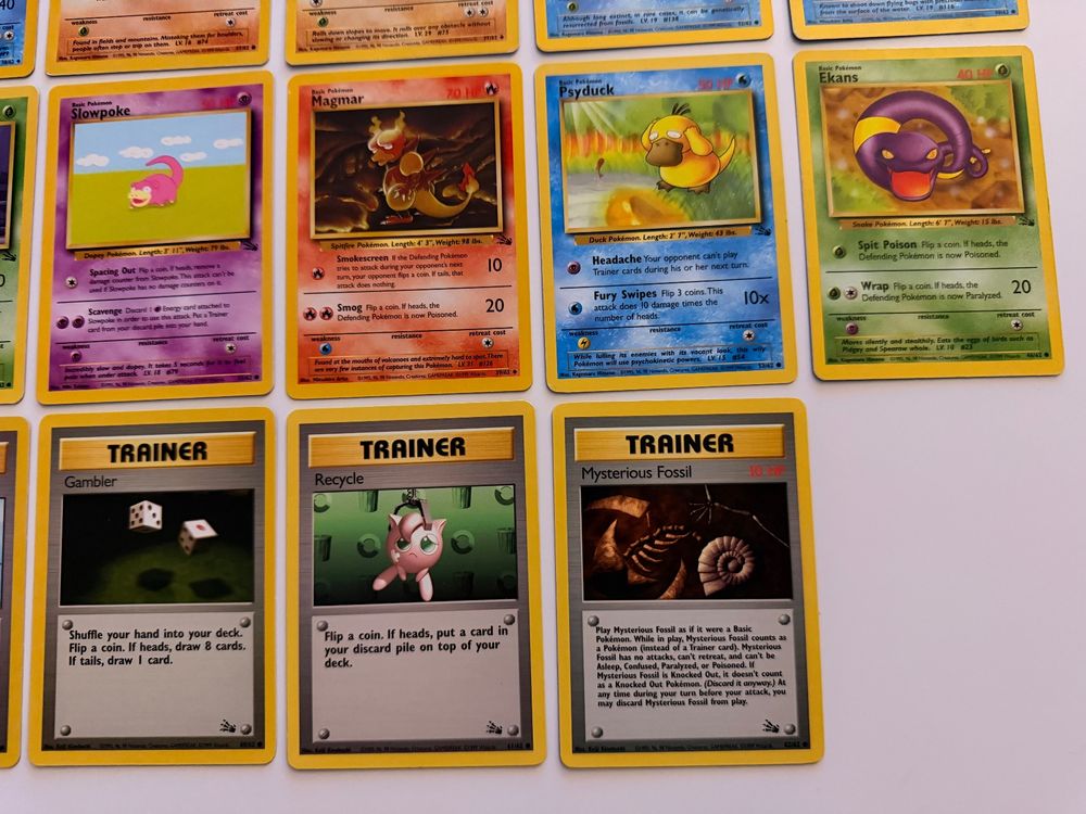 Fossil 20 Pokémon Karten Bundle WOTC 1999 Vintage (Gebraucht) in Luzern ...