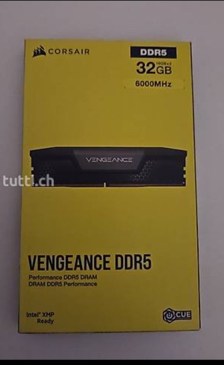 Vengeance DDR5 RAM 2x 16 GB Kit 6000 MHz Intel XMP Ready (Neu und ...