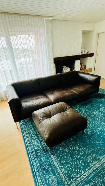 Leder Sofa mit Hocker von Casa Möbel (Gebraucht) in Balgach für CHF 200 ...