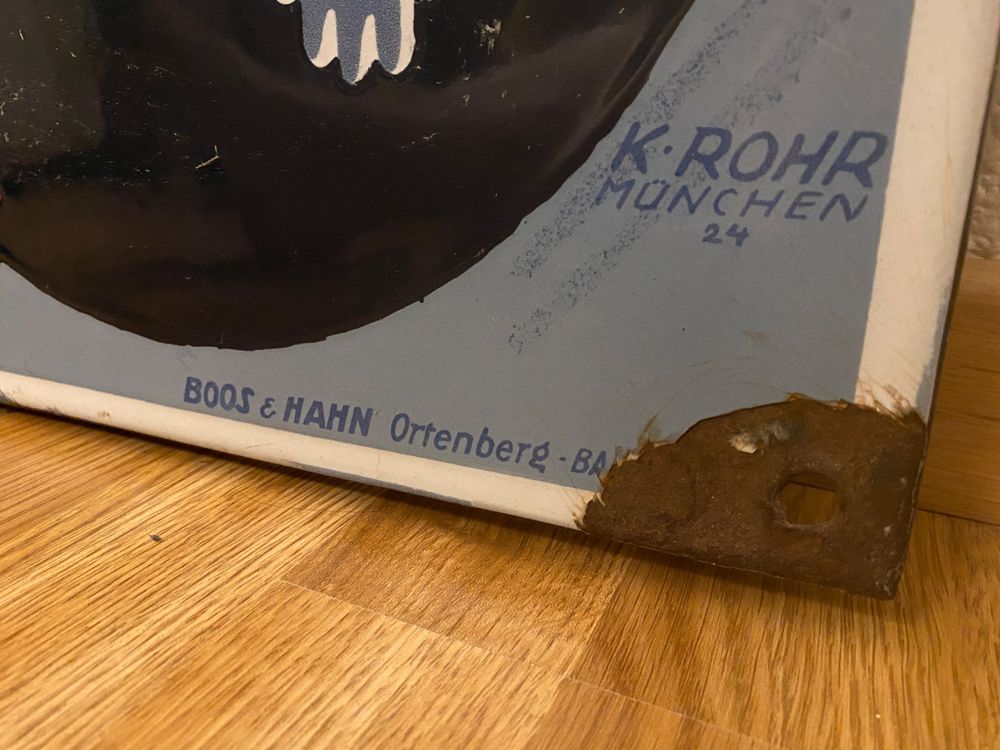 Original Torpedo Emailschild deutsche Version signiert | Acheter sur ...