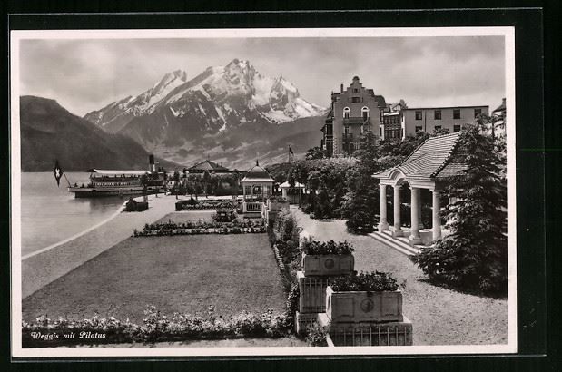 AK Weggis, Panorama mit Pilatus, 1935 | Kaufen auf Ricardo AK Weggis, Panorama mit Pilatus, 1935 | Kaufen auf Ricardo