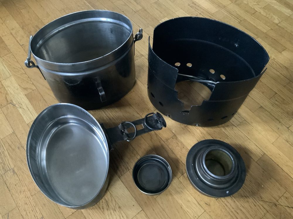 Swedish Army M40 Stainless Steel Mess Tin Mess Kit original | Kaufen ...
