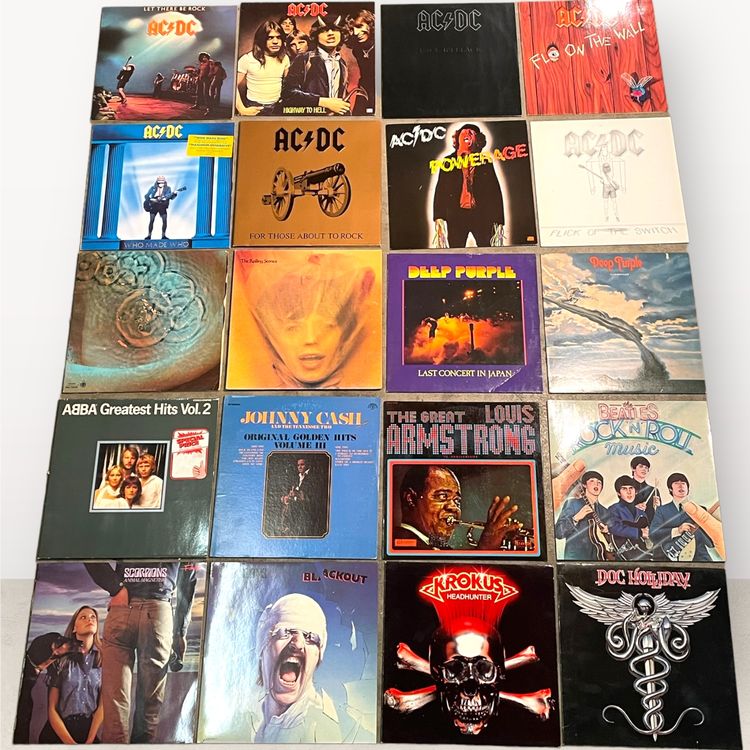 Vinyl SET OF 20 DISCS collection AC/DC, Deep purple etc (Gebraucht) in ...