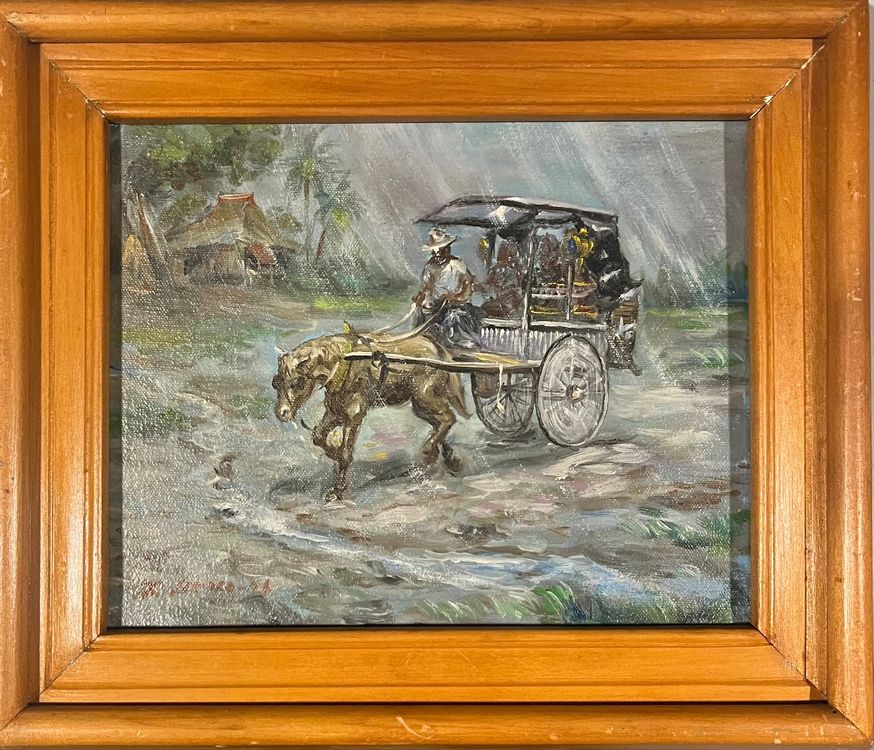 Pferde mit Kutschen Gemälde Unleserlich Signiert (Gebraucht) in Hochdorf für CHF 5 – mit ...