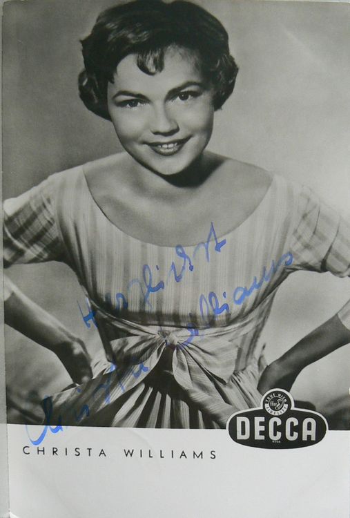 Christa Williams (1926-2012) Sängerin - sign. Foto (Gebraucht) in ...