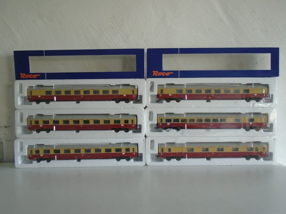 Roco H0: 6-teiliges TEE-Wagenset "Mediolanum", wie neu, OVP (Gebraucht ...