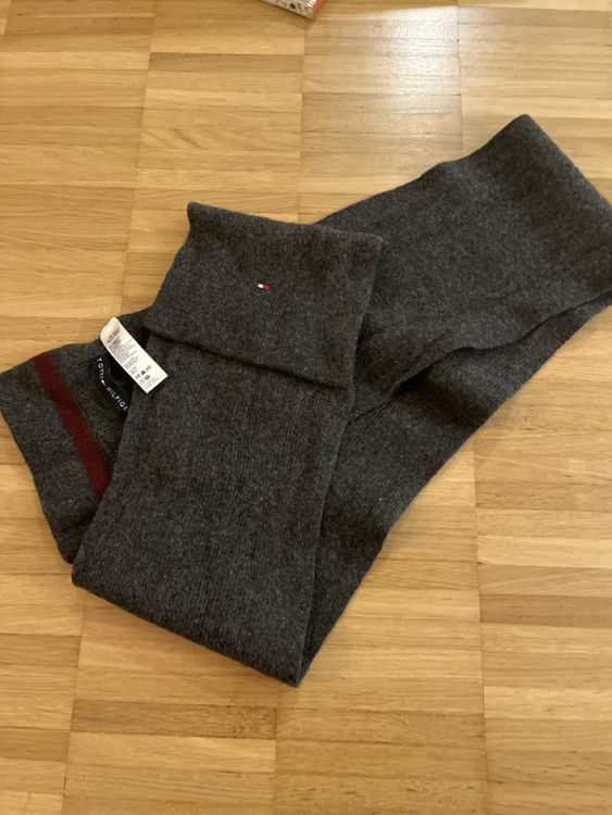 Tommy Hilfiger Schal, Grau, LammWolle, Winter, Neuwertig! (Gebraucht ...