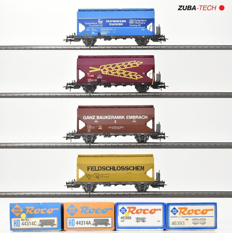 Roco 4x Getreidesilowagen der SBB H0 GS mit OVP | Kaufen auf Ricardo