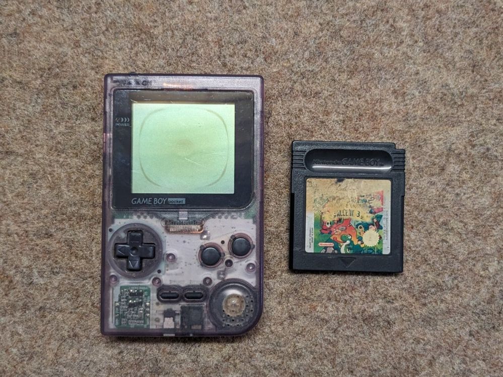 Nintendo Gameboy Pocket Transparent + Game & Watch Gallery 3 (Gebraucht) in Rickenbach b. Wil ...