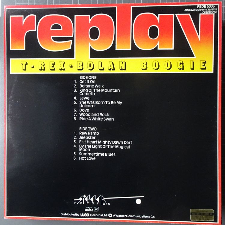 T. Rex Ft. Marc Bolan - Boogie EX/EX (Gebraucht) in Muhen für CHF 12 ...