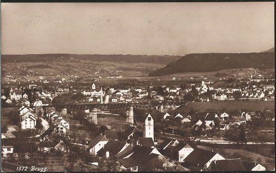 Brugg AG Flugaufnahme Nr.1572 , 1921 (Gebraucht) in Solothurn für CHF 11 – mit Lieferung auf ...