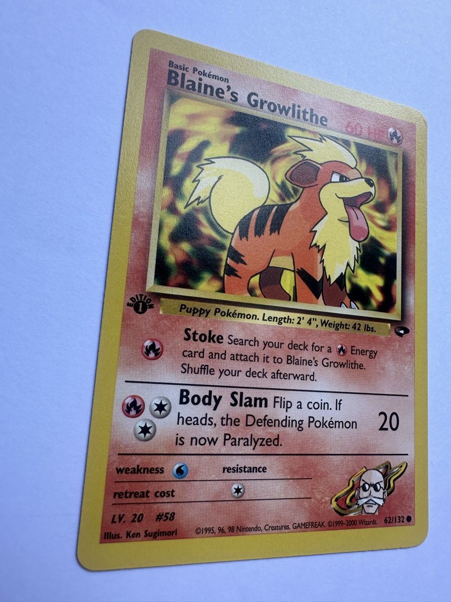 Blaine‘s Growlithe 1st Edition - Gym Challenge - Ab 1.- CHF (Gebraucht ...