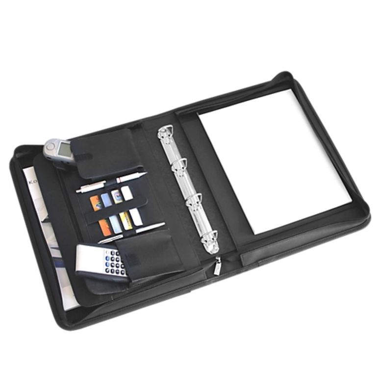 neue Mappe, Kunstleder, mit Tragegriff und DIN A4, schwarz (Neu und ...
