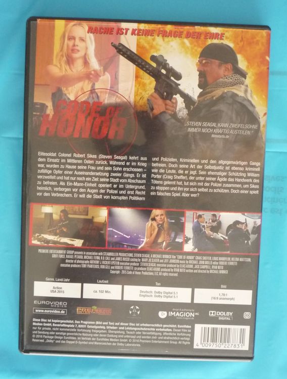 Code Of Honor (DVD) Steven Seagal (Gebraucht) in Aarau für CHF 0.3 ...