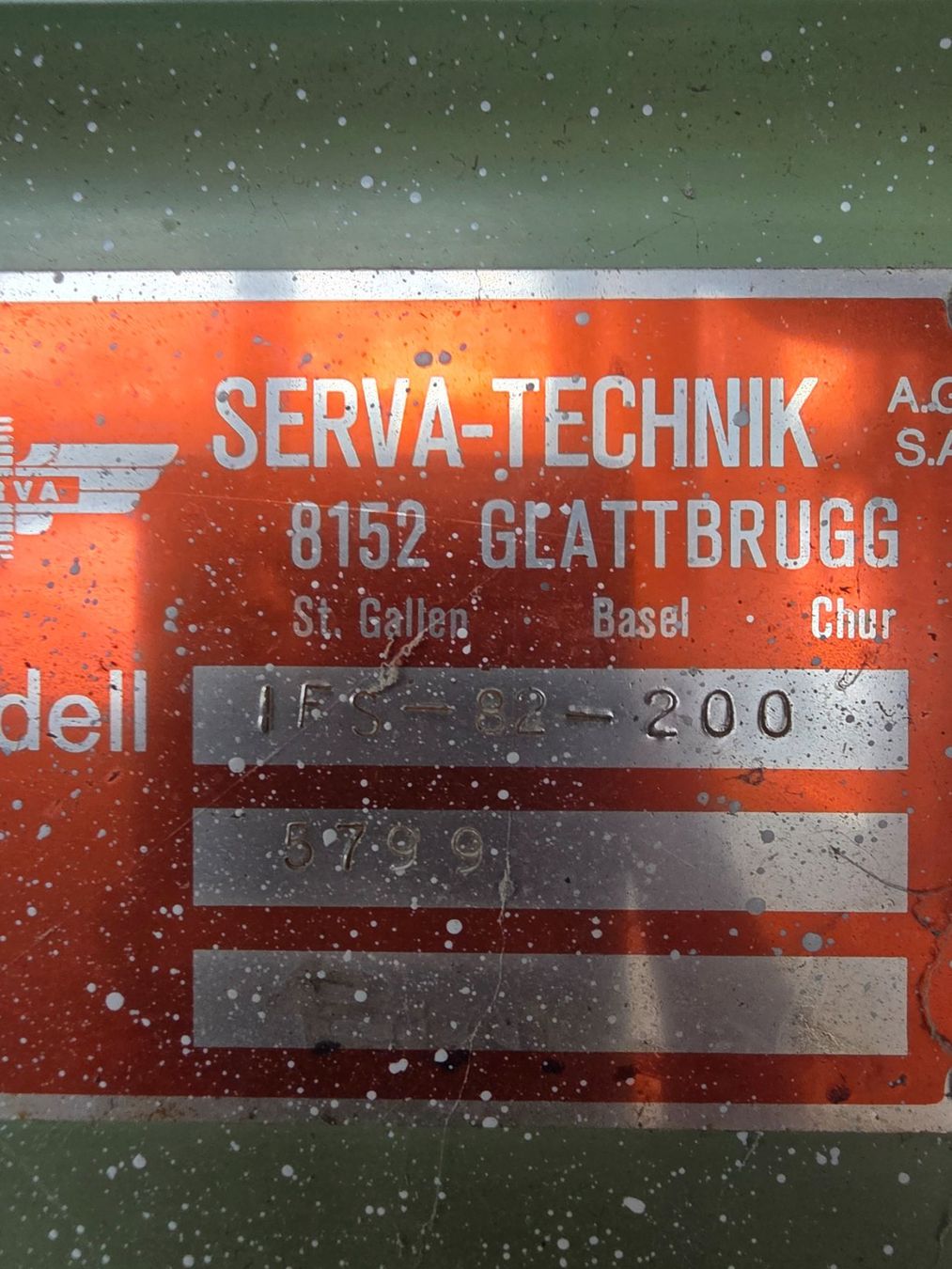 SERVA-Technik Absauganlage IF-82-200, Top Zustand! (Gebraucht) in Wängi ...
