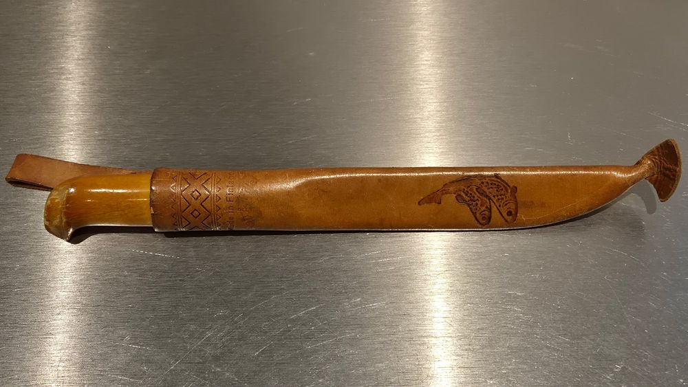 Fisch-Messer: Fish & Fillet Made in Finland mit Lederscheide (Gebraucht ...