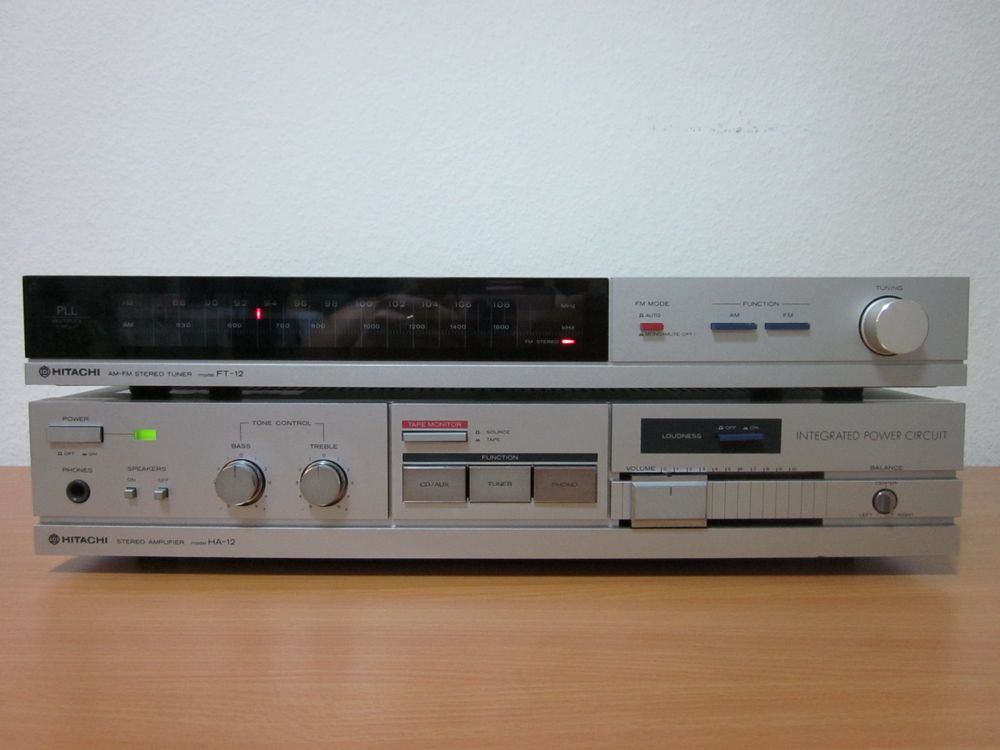 Hitachi - HA12 + FT-12 (classic 1984) Ampli. avec Radio (Gebraucht) in ...