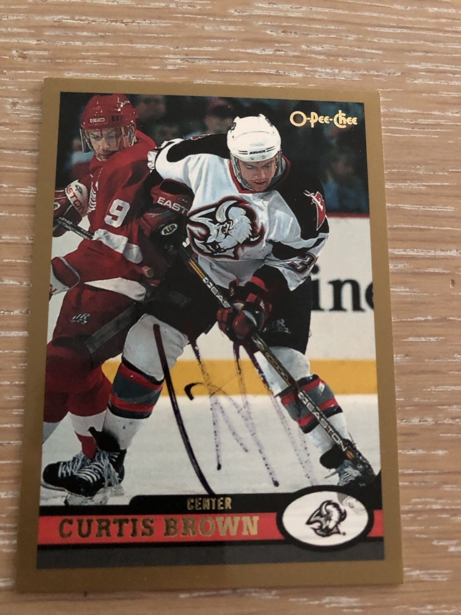 Curtis Brown EHC Biel Kloten NHL Hockey Card signiert (Gebraucht) in ...