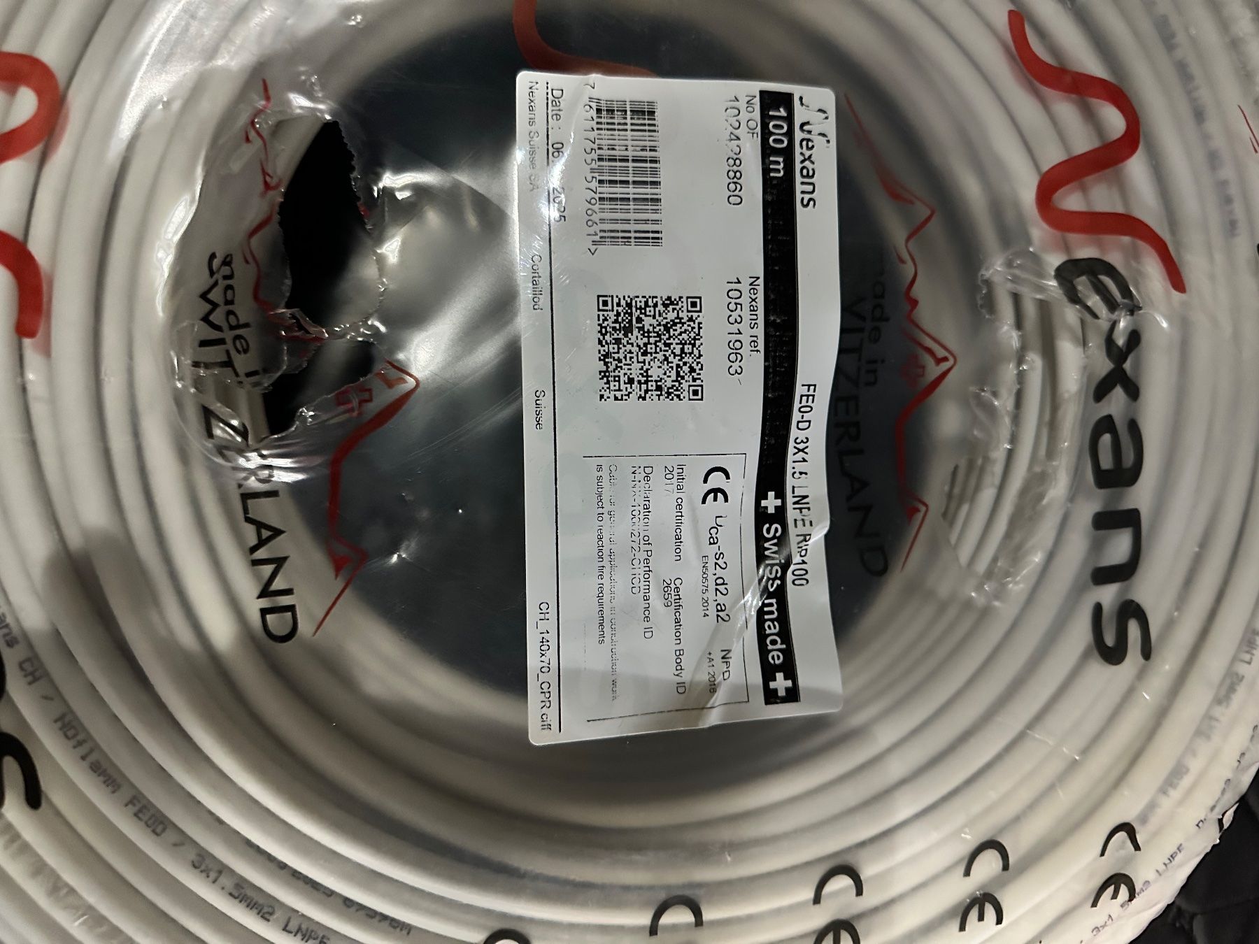 TT 3x1.5mm2 Kabel 100m Nexans (Neu (gemäss Beschreibung)) in ...